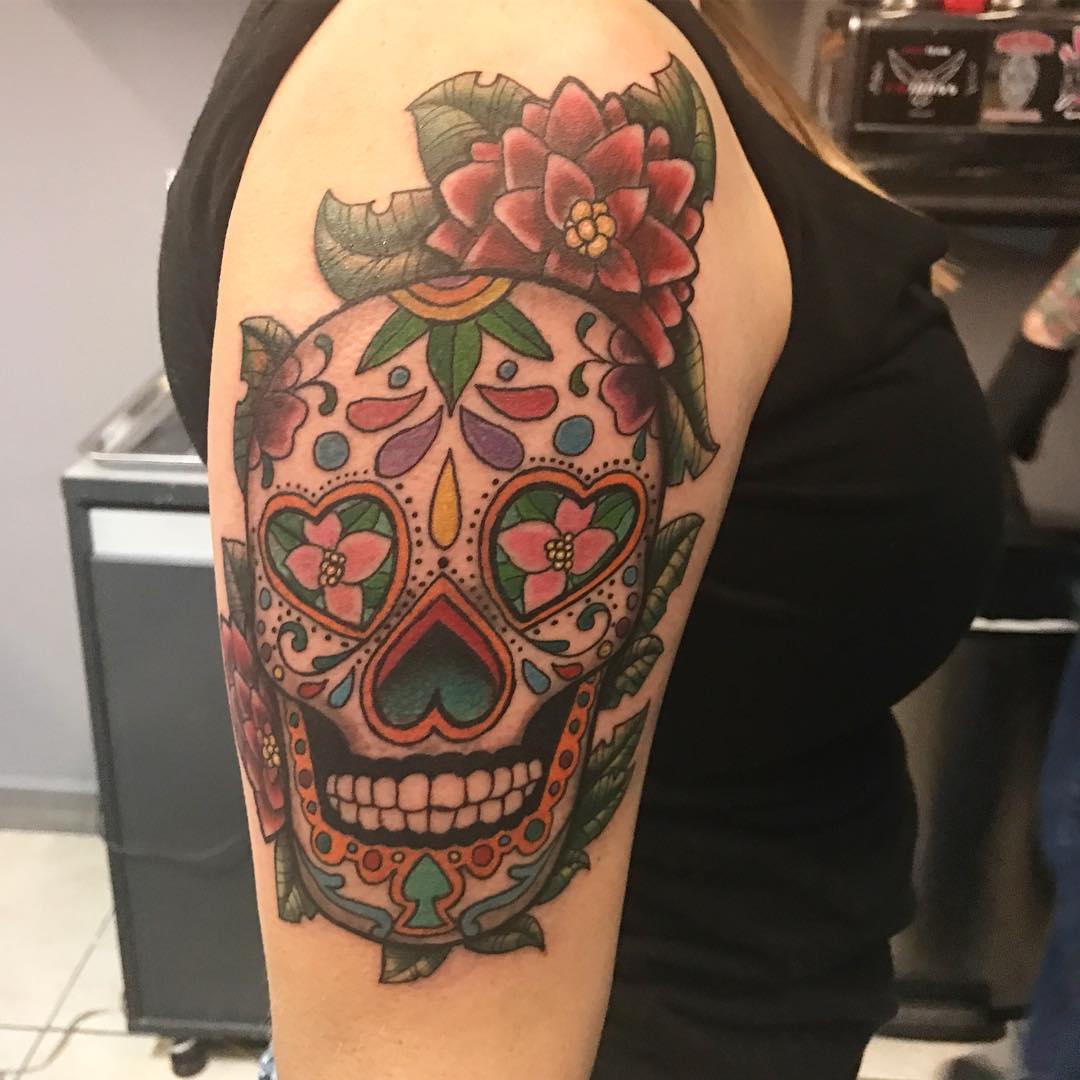 105 Best Sugar Skull Tattoo Designs Meaning