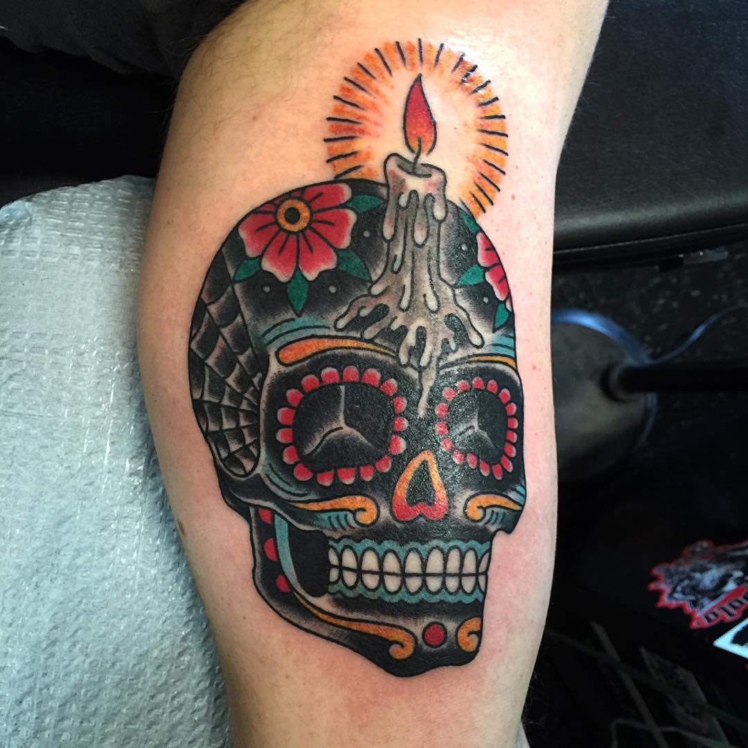 125 Best Sugar Skull Tattoo Designs Meaning 2019 