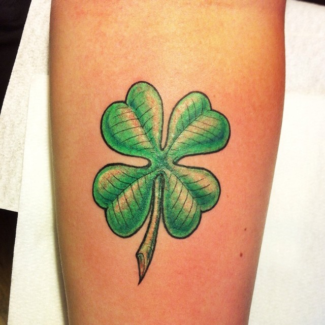 70 Best Four Leaf Clover Tattoo Ideas And Designs Lucky Plant 2018 