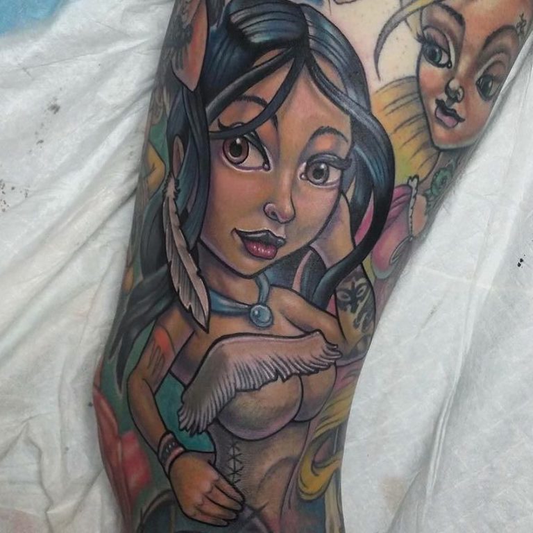 35 Perfect Pocahontas Tattoo Ideas The Colors Of The Wind And More