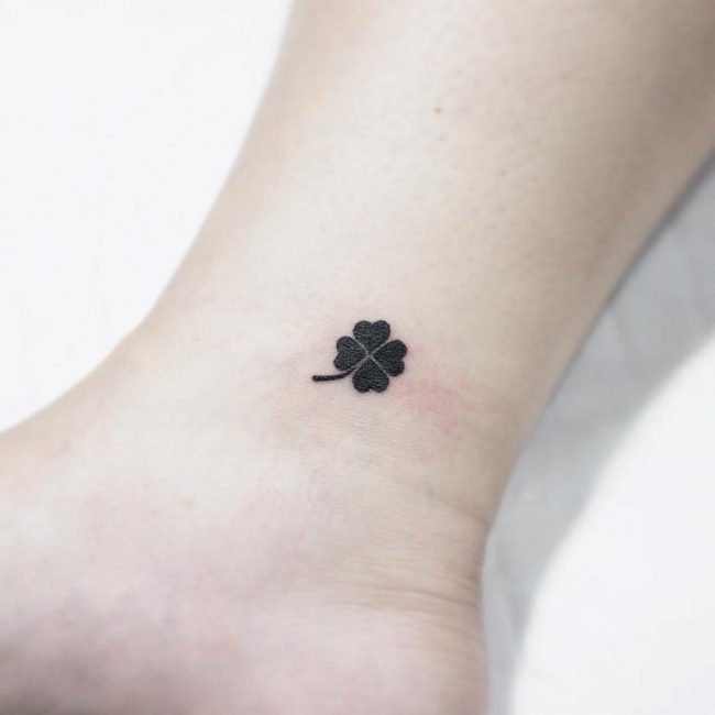 70 Best Four Leaf Clover Tattoo Ideas And Designs Lucky Plant 2018 