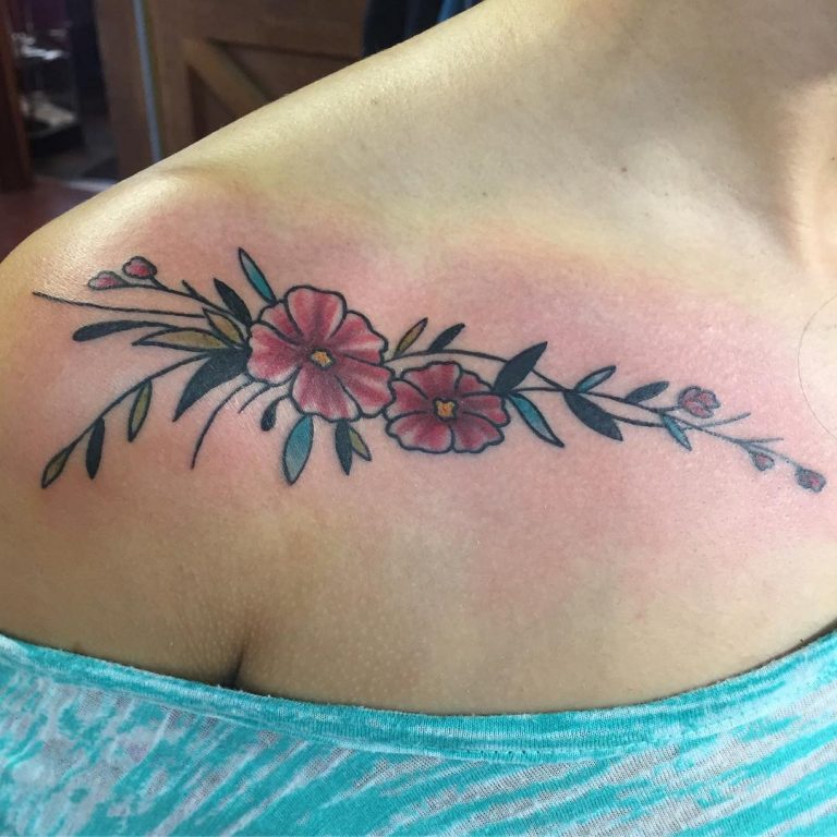 95+ Best Collarbone Tattoo Designs & Meanings - Inspirational Ideas[2019]