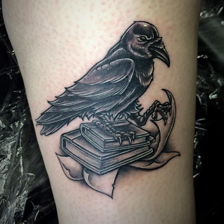 75+ Best Raven Tattoo - Designs & All Meanings (2019)