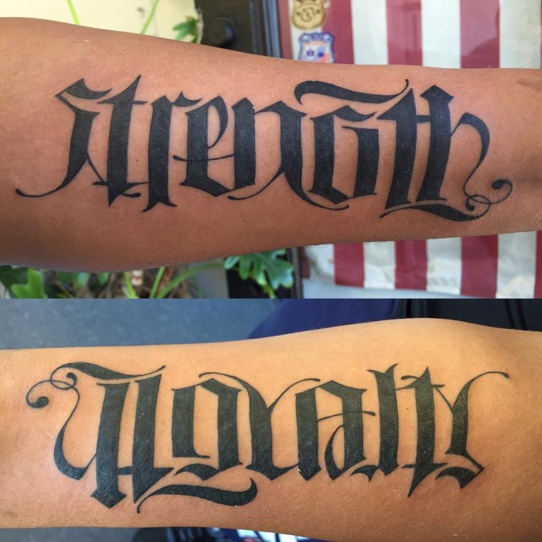45 Ambigram Tattoos Designs & Meanings - For Men & Women (2019)