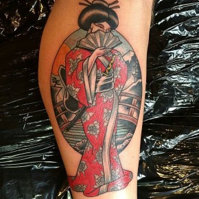 70+ Colorful Japanese Geisha Tattoos - Meanings and Designs (2019)