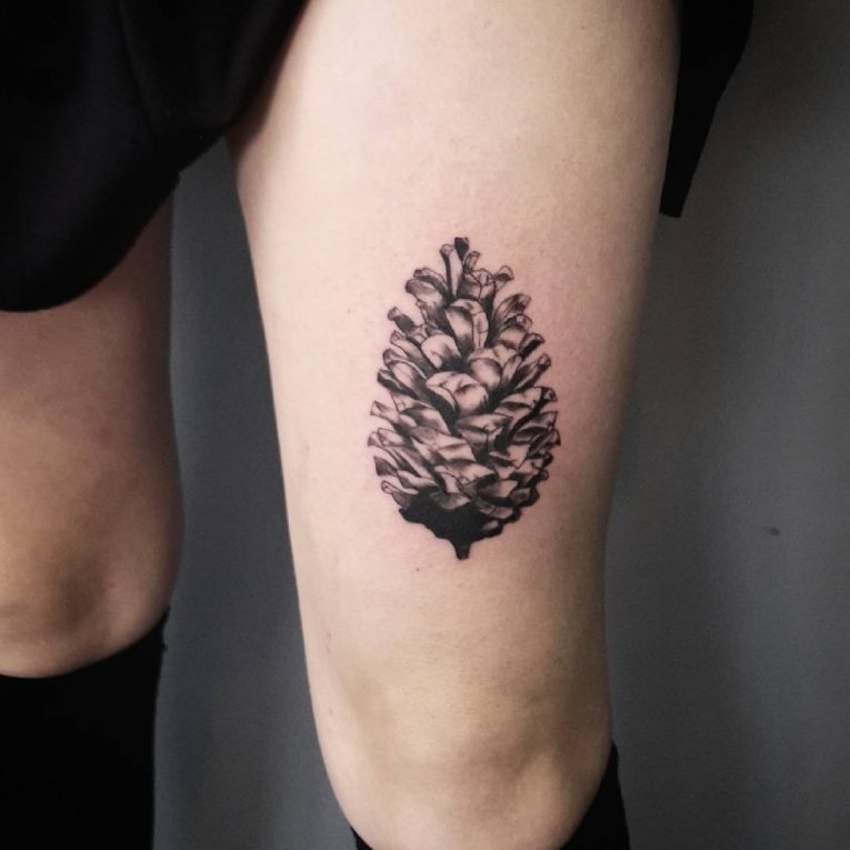75+ Simple and Easy Pine Tree Tattoo - Designs & Meanings (2019)