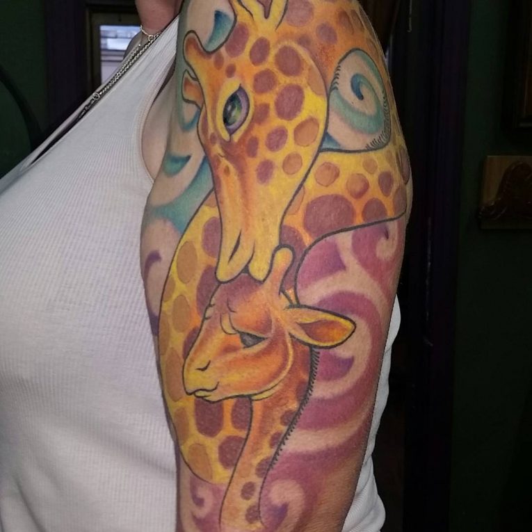 120+ Best Giraffe Tattoo Designs & Meanings-Wild Life on Your Skin(2019)
