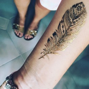50 Gold Tattoo Designs And Ideas For Women - Feel Like a Queen (2019)