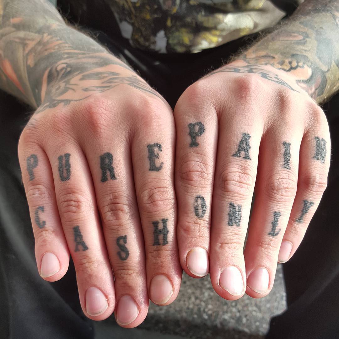 120 Best Knuckle Tattoo Designs Meanings Self Expression 2019 