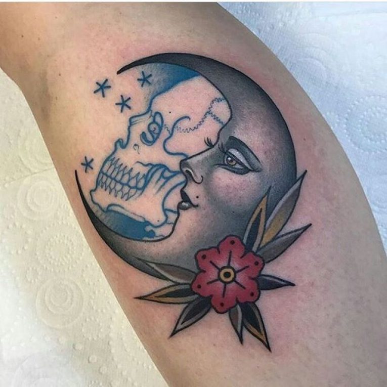 115+ Best Moon Tattoo Designs & Meanings - Up in the Sky (2019)