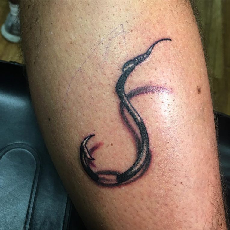75 Cool Fish Hook Tattoo Ideas - Hooking Yourself with Ink Worth Designs