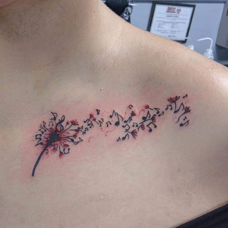 75+ Lovely Music Note Tattoo Ideas – For Those Who Is In Love With Music