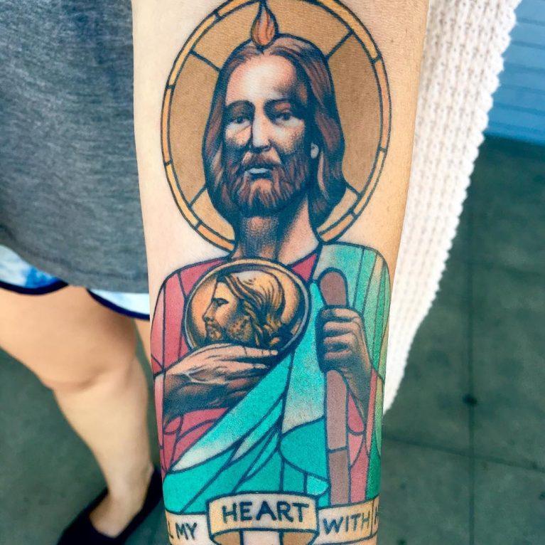 75 Dazzling Stained Glass Tattoo Ideas – Nothing Less Than a Work of Art
