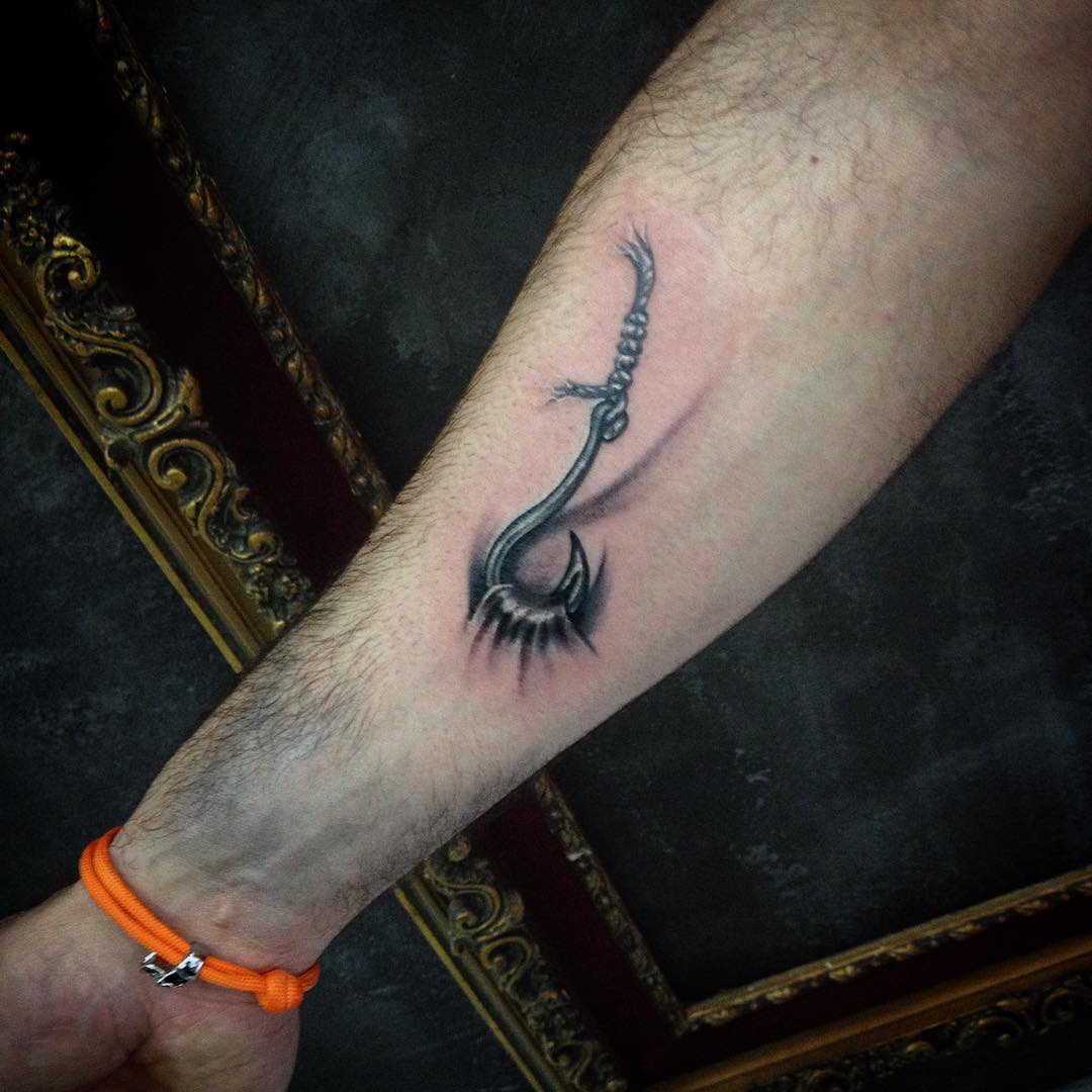 75 Cool Fish Hook Tattoo Ideas - Hooking Yourself with Ink Worth Designs