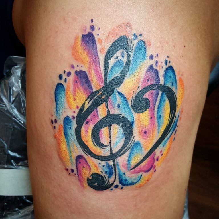 75+ Lovely Music Note Tattoo Ideas – For Those Who Is In Love With Music