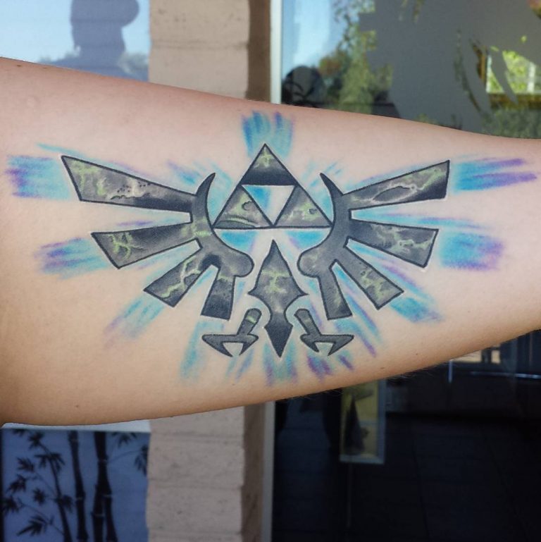 85+ Mighty Triforce Tattoo Designs & Meaning - Discover The Golden Power