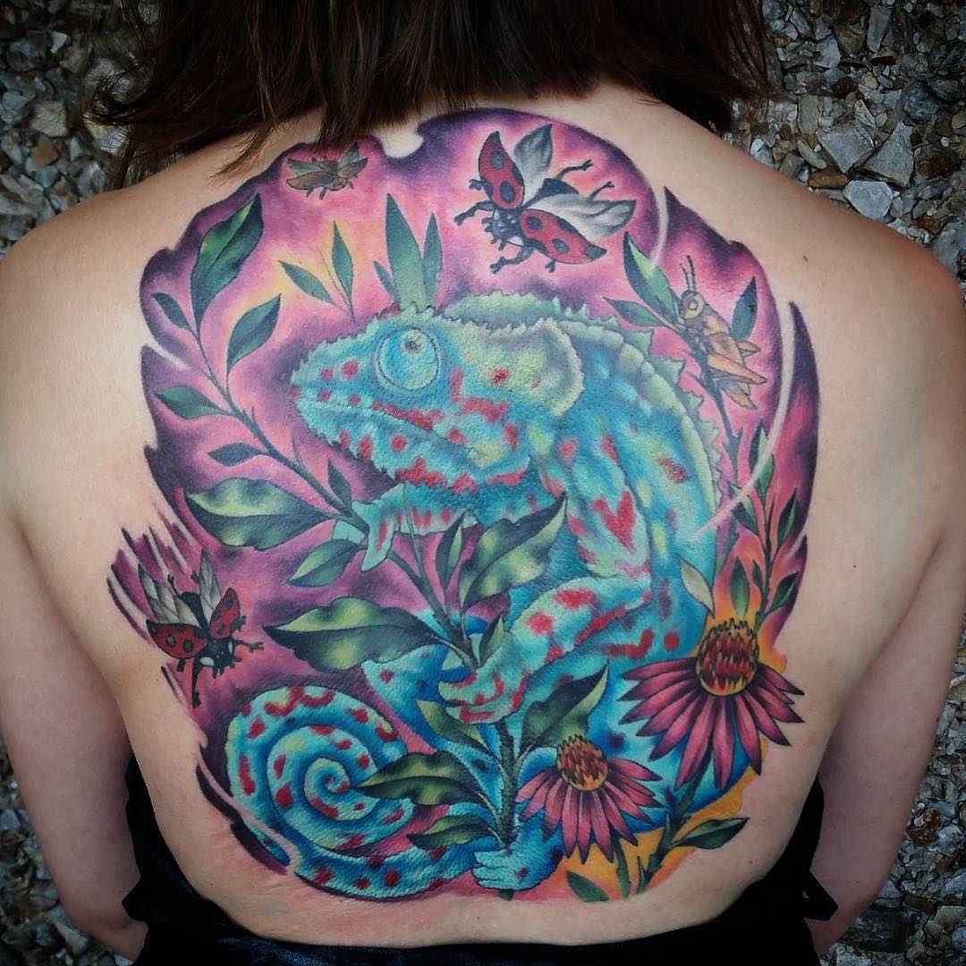 Camden Chameleon Tattoos
