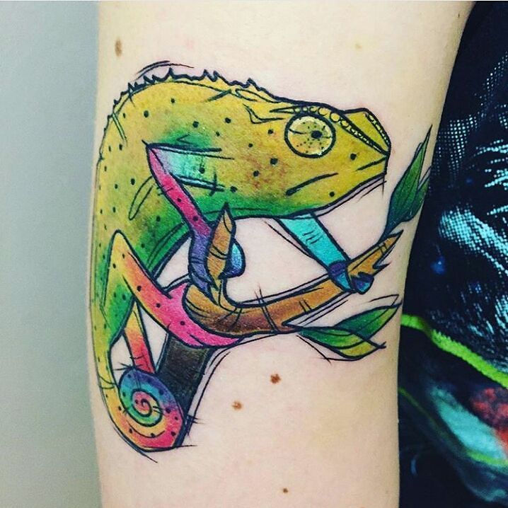 60+ Colorful Chameleon Tattoo Ideas – Designs That Will Make You Smile