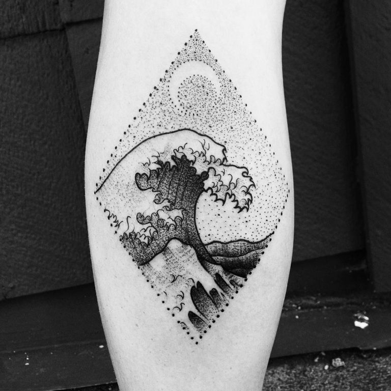 90+ Remarkable Wave Tattoo Designs - The Best Depiction of the Ocean