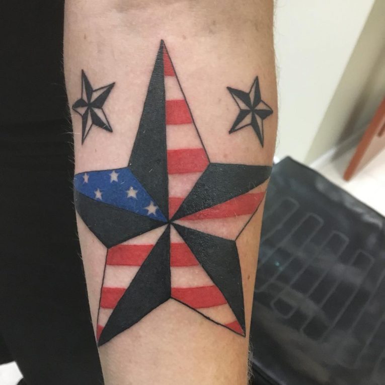 85+ Best Patriotic American Flag Tattoos — I Love USA (2019)
