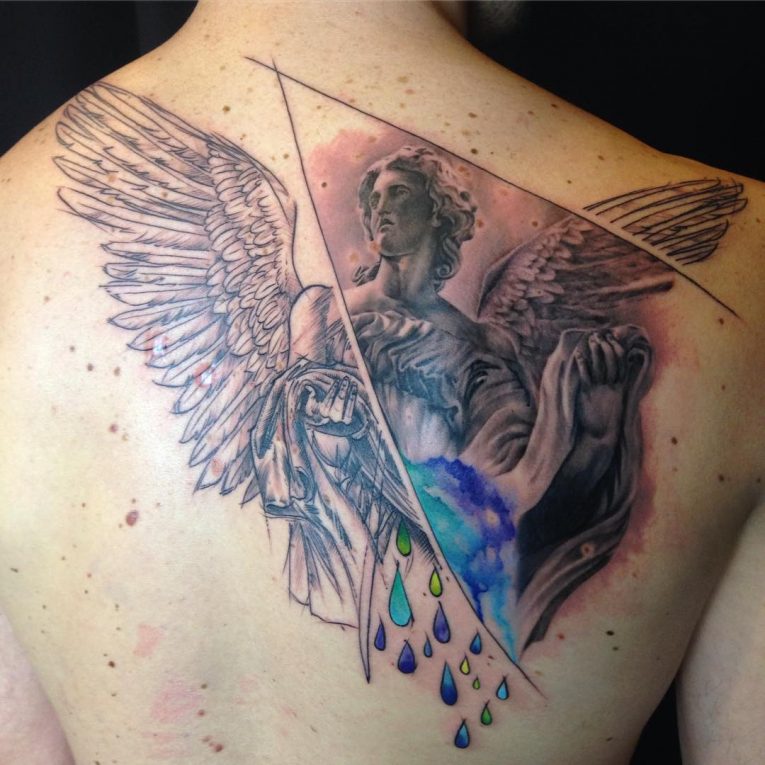 110+ Best Guardian Angel Tattoos - Designs & Meanings (2019)