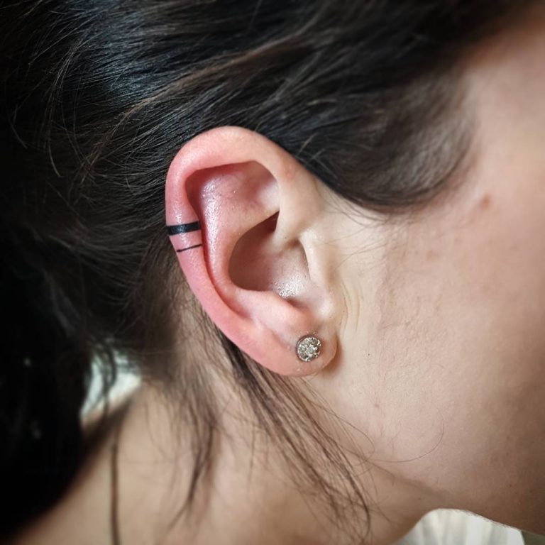 55+ Excellent Mini Ear Tattoo Designs & Meanings- Powerful Ideas (2019)
