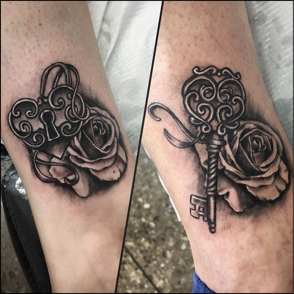 85+ Best Lock and Key Tattoos - Designs & Meanings 2019