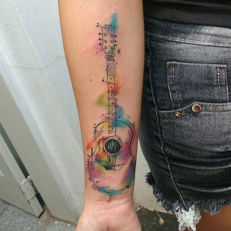 75+ Best Music Tattoo Designs & Meanings - Notes & Instruments (2019)