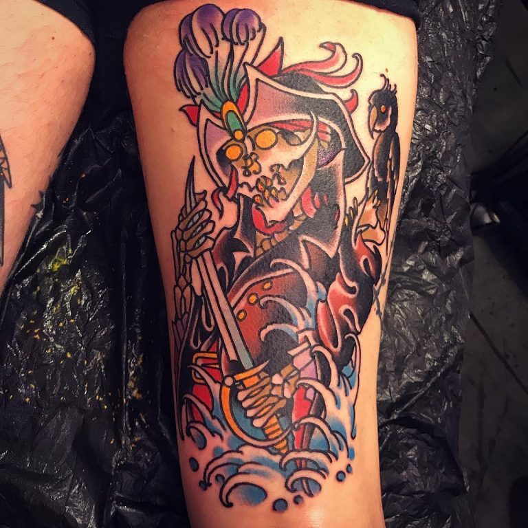 75+ Amazing Masterful Pirate Tattoos Designs & Meanings - [2019]