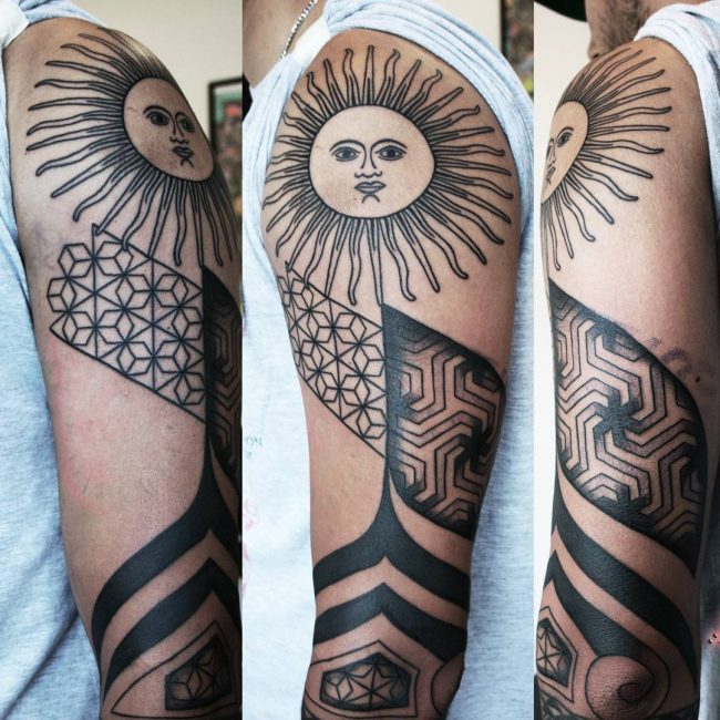 95+ Best Sun Tattoo Designs & Meanings - Symbol of The Universe (2019)