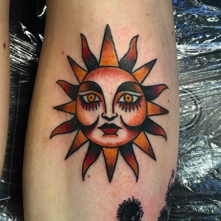 95+ Best Sun Tattoo Designs & Meanings - Symbol of The Universe (2019)