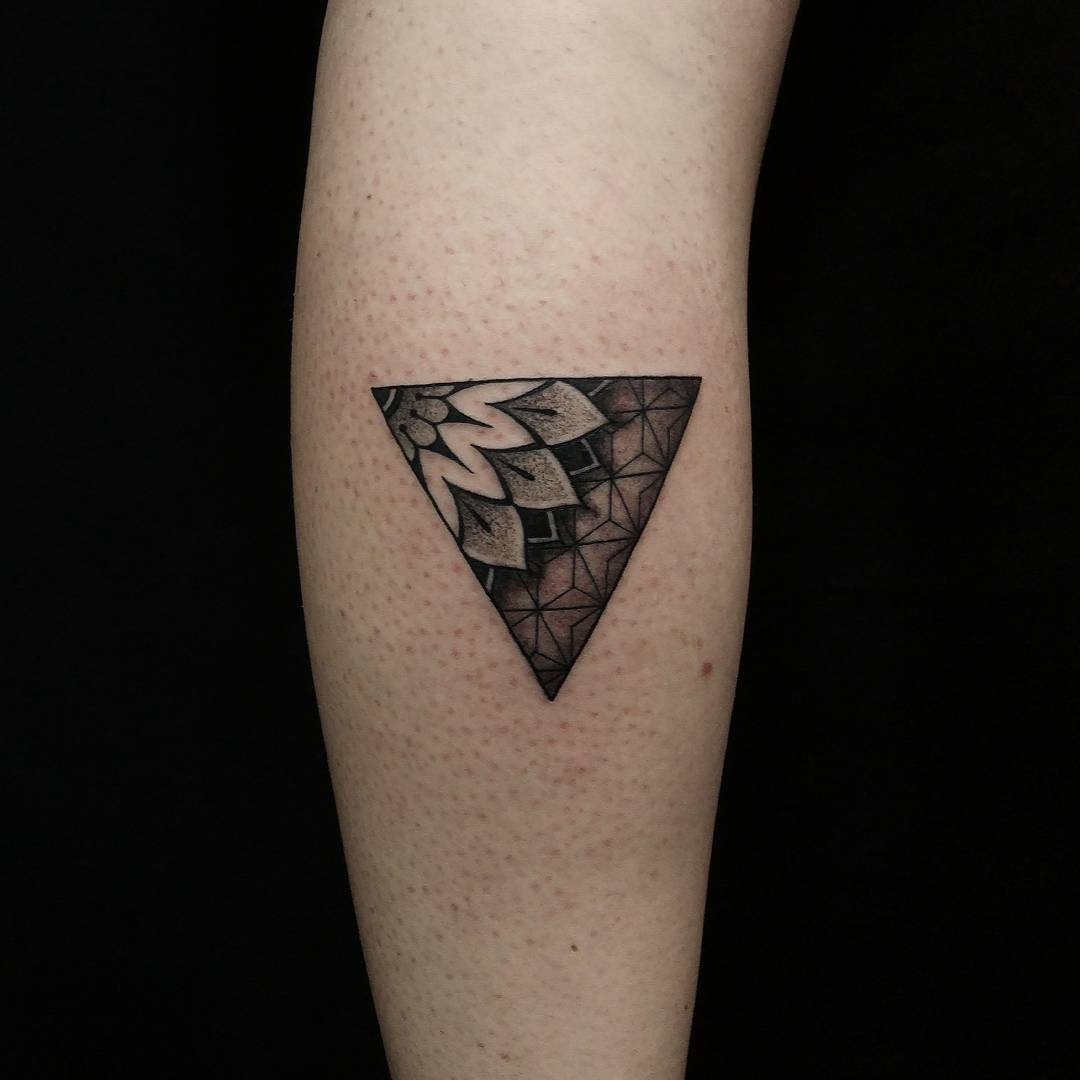 65+ Best Triangle Tattoo Designs & Meanings - Sacred Geometry (2018)