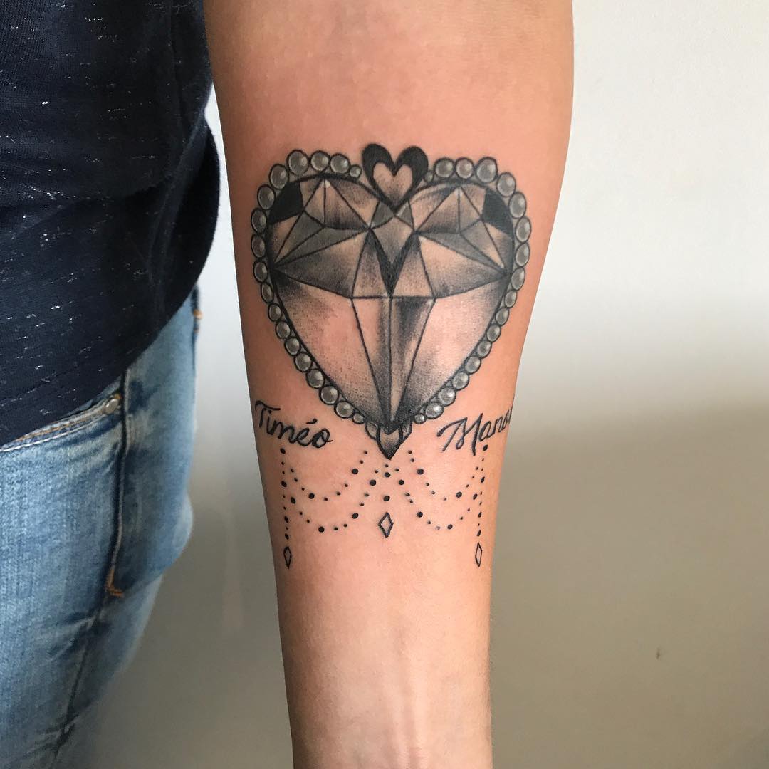 75+ Best Diamond Tattoo Designs & Meanings - Treasure for You (2019)