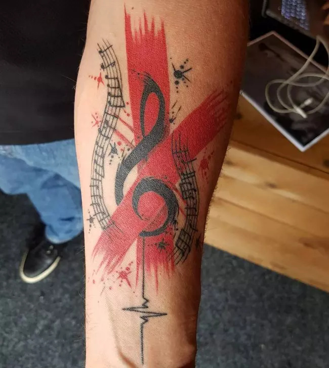 75+ Lovely Music Note Tattoo Ideas – For Those Who Is In Love With Music