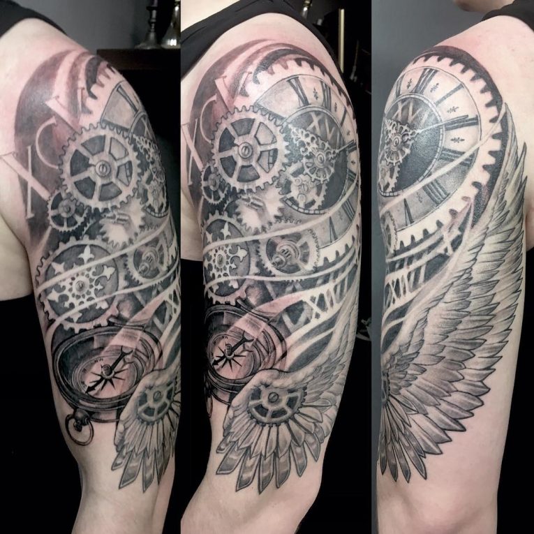 100+ Fantastic Steampunk Tattoo Designs - The Steamy & Mechanics Affair