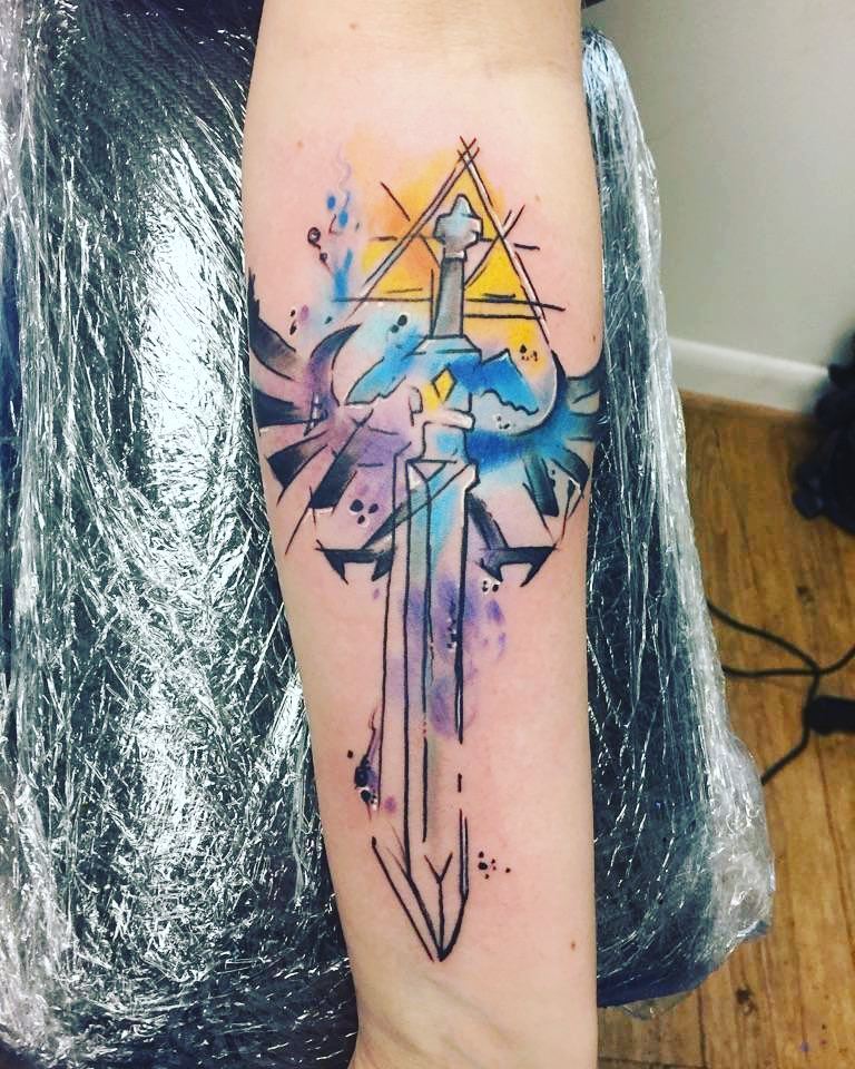 85+ Mighty Triforce Tattoo Designs & Meaning - Discover The Golden Power