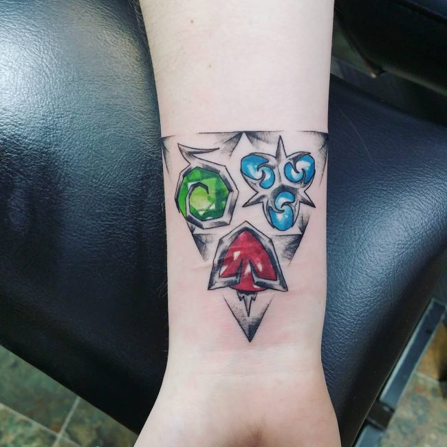 85+ Mighty Triforce Tattoo Designs & Meaning - Discover The Golden Power